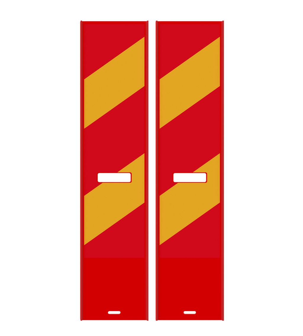 Traffic panel flat | film RA1/A | on both sides indicating left | red ...