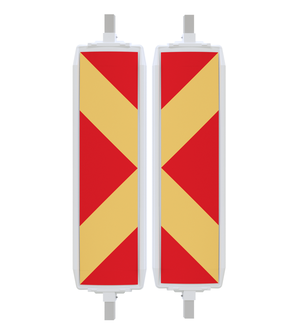 Plastic traffic panel type 40A | film RA1/A, arrowed | on both sides ...