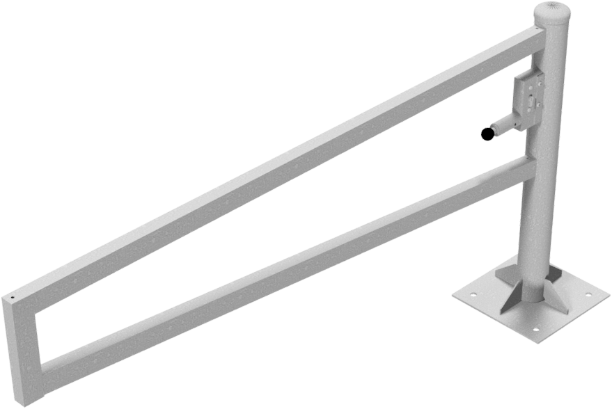 Swiveling gates | to be fixed by plugs, hot-dip galvanized | total ...