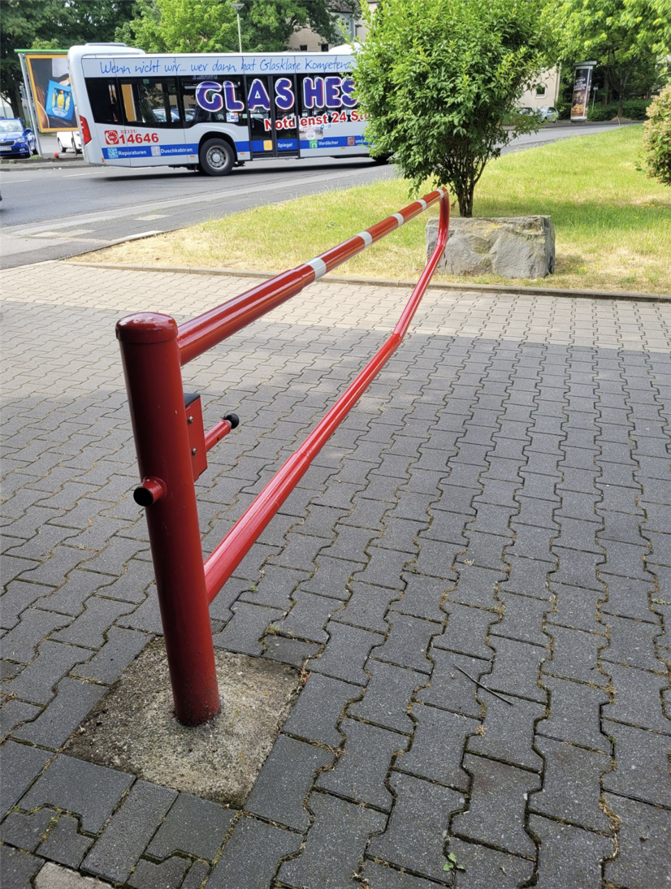 Swiveling gates | for casting in concrete, hot-dip galvanized and red ...